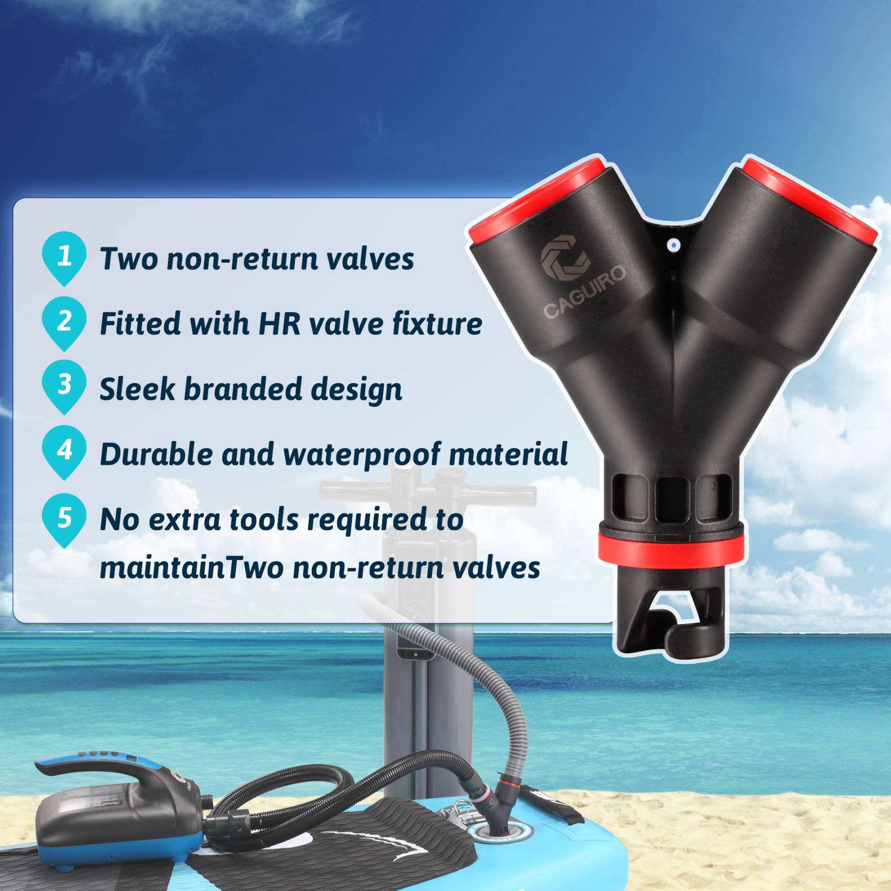 Paddle Board SUP Multi Pump Adapter Suitable for All HR Valve Fittings ...