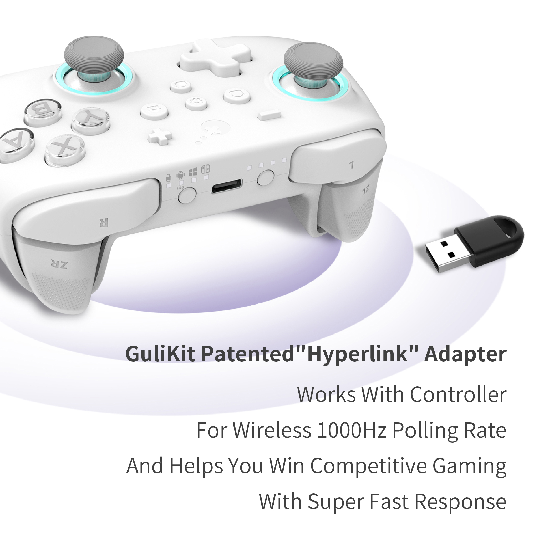 GuliKit KK3 MAX Controller,Kingkong 3 Maglev Vibration Motor,Hall ...