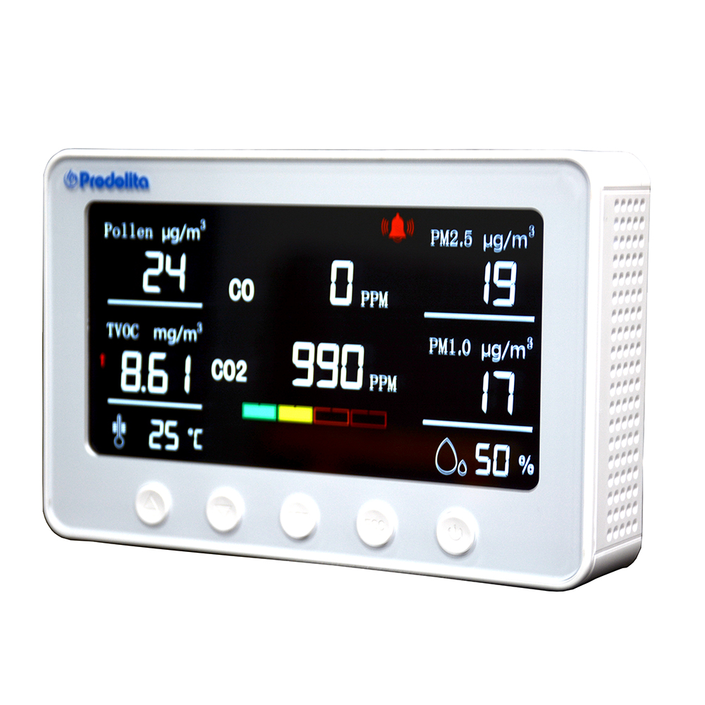PRODOLITA 8 in 1 Indoor Air Quality Monitor Pollen Detector, CO ...