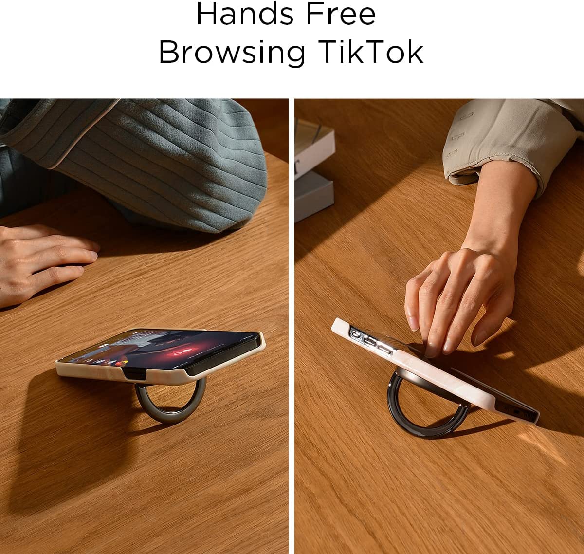 LISEN Magnetic Phone Ring Holder Cell Phone Grip for Back of Phone ...