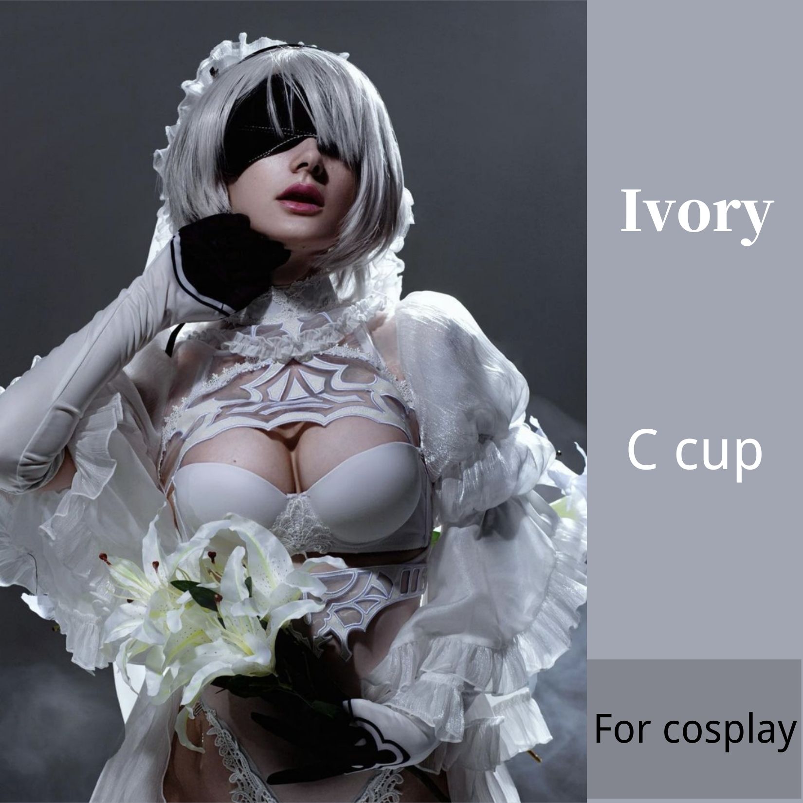 Realistic Silicone Breastplate for Crossdressers Cotton Filled, Strechable Drag Queen Breast ...