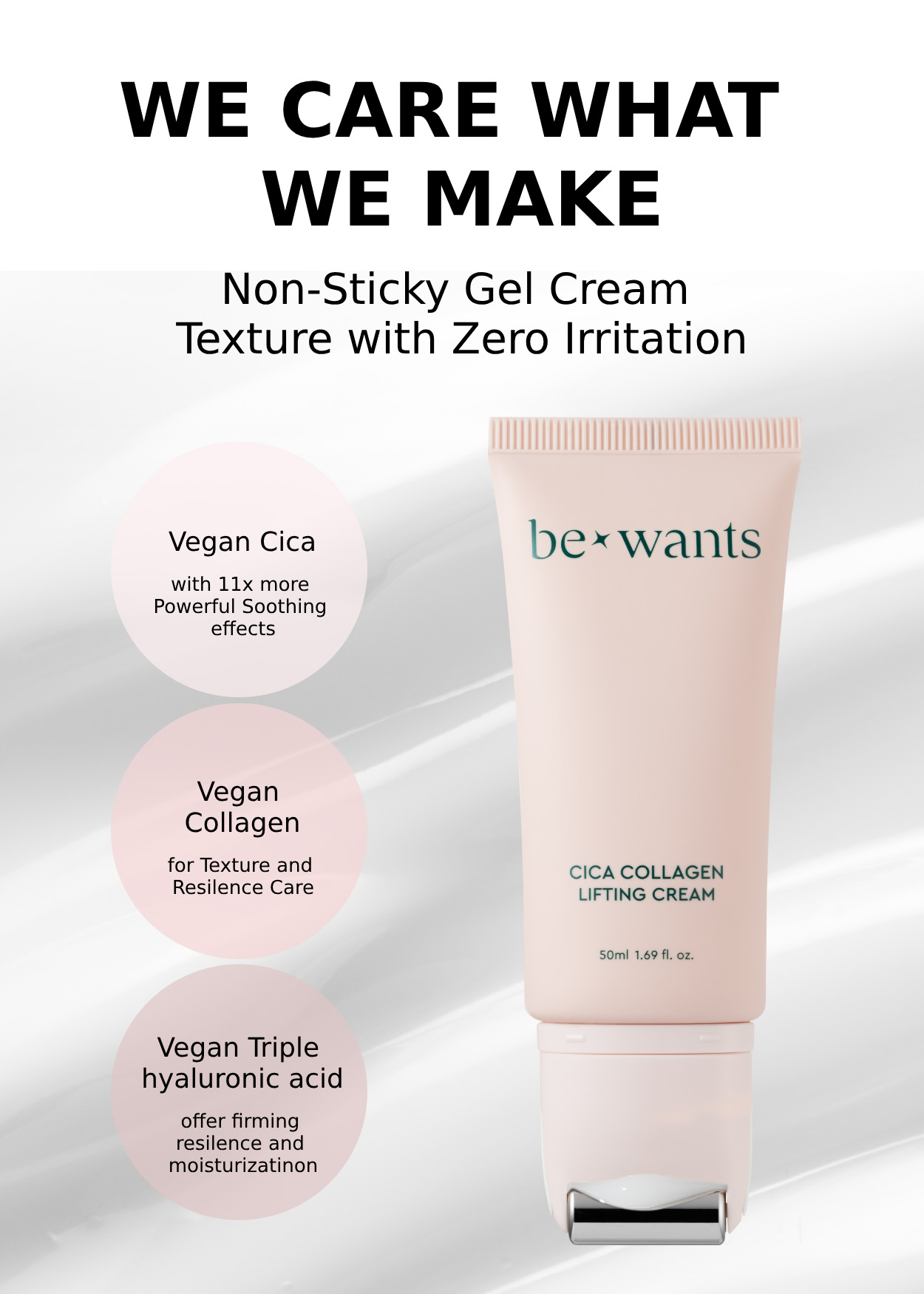Bewants Cica Collagen Lifting Cream - Neck and décolleté wrinkle care ...